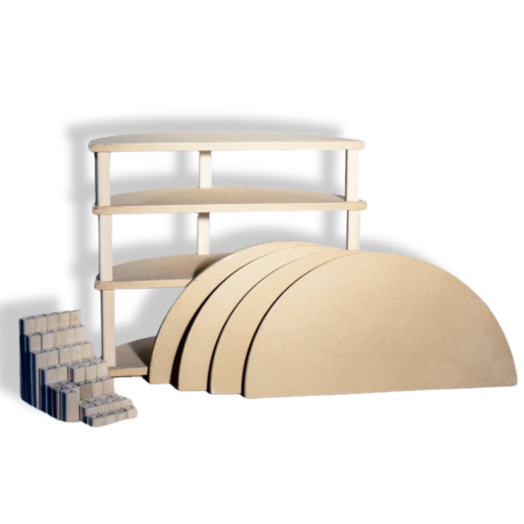 21" Round Half Shelf Kit - Durable Ceramic Kiln Shelf – HEATTREATNOW